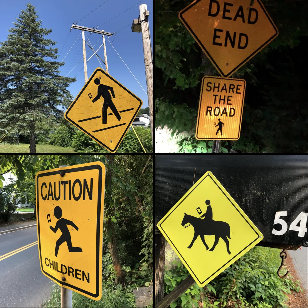 Caution Cell Phones - tfergusonsauder, vinyl stickers, 2023 | Scrolller