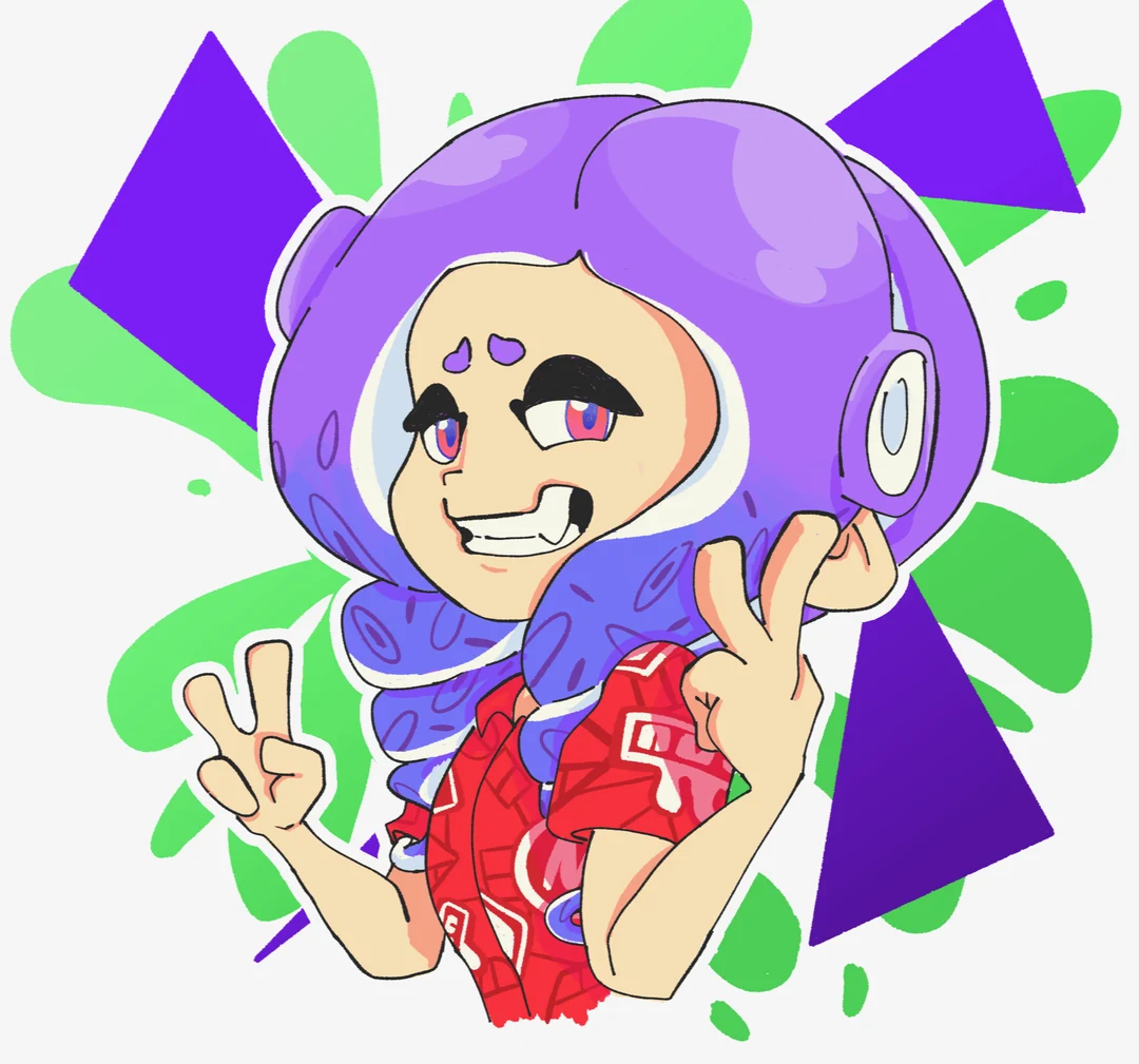 I drew my octoling (again)! | Scrolller
