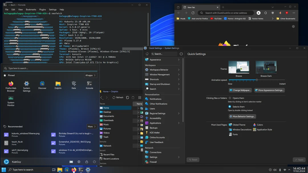 As much as Windows suck, I like the look of Windows, especially Windows 11. I kinda followed a ...