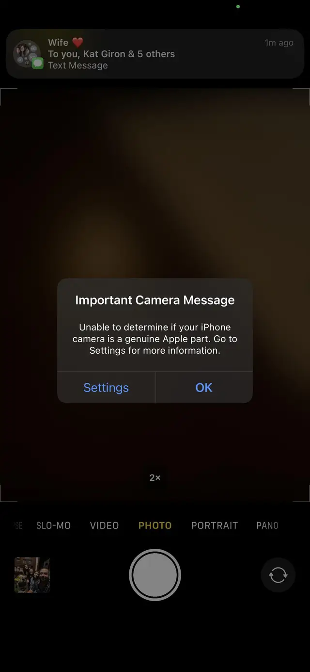 I was trying to take a photo the other night and this happened? I got this iPhone 12 pro max ...
