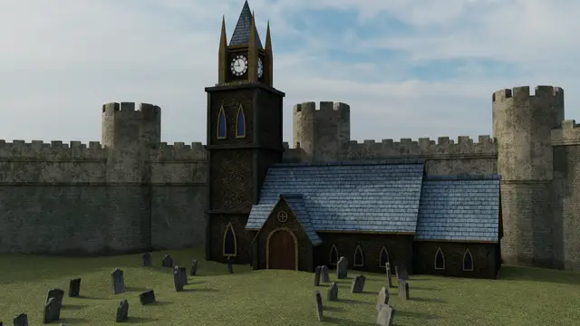 WIP Church Scene Still render for my University Project | Scrolller