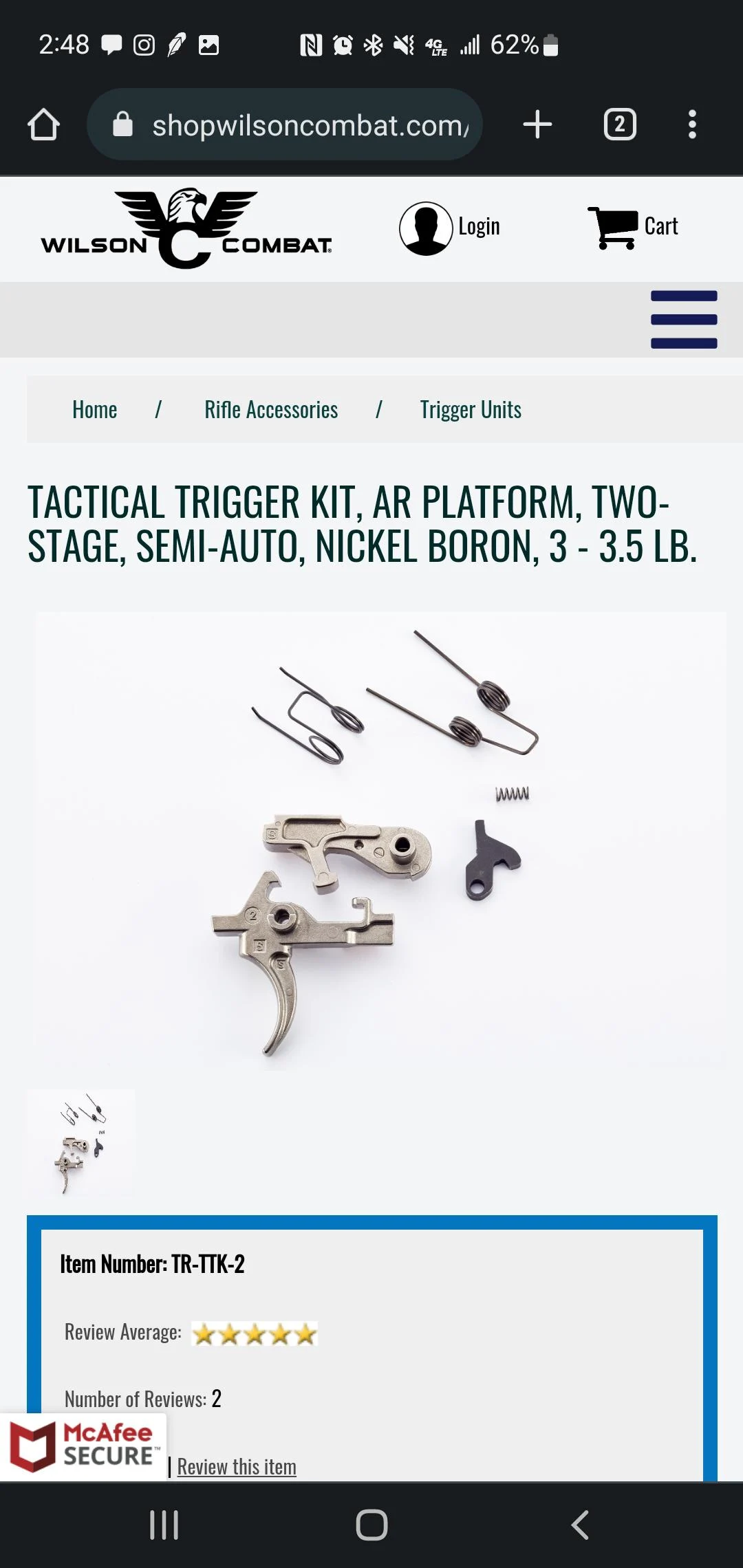 wilson combat triggers, any experience? | Scrolller