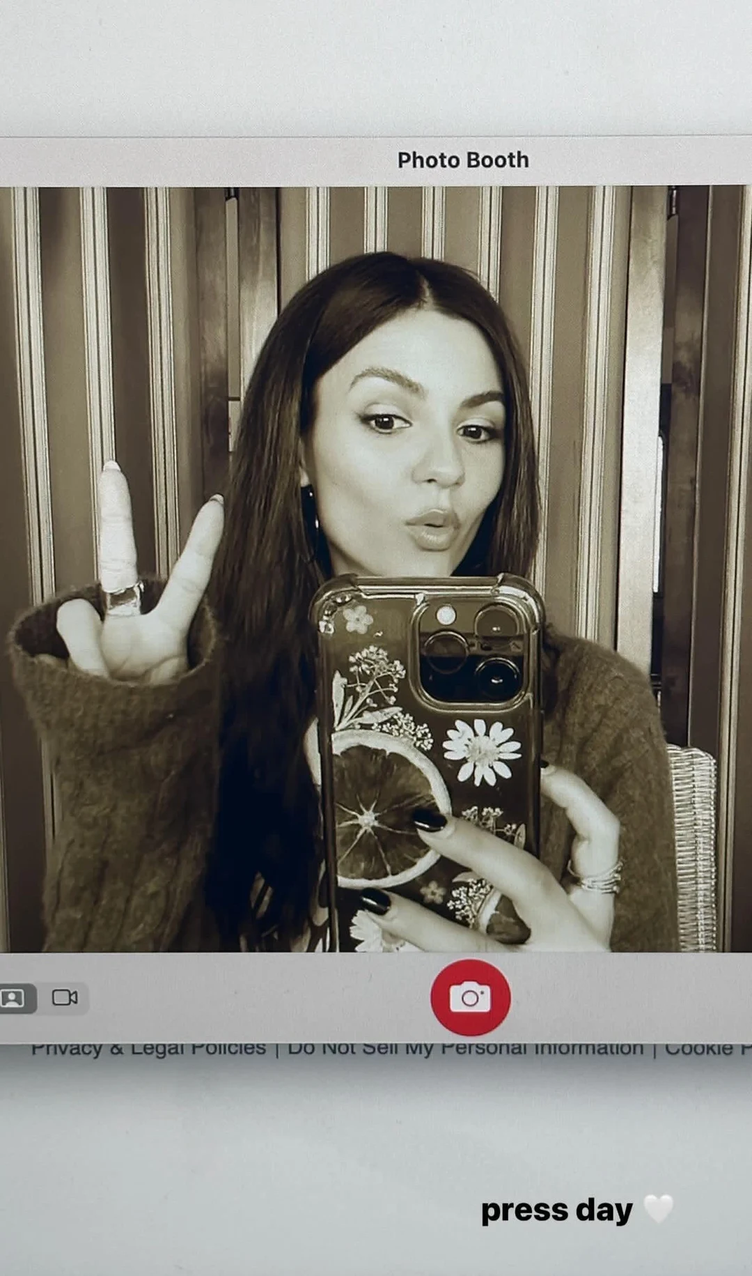 Press day selfie | IG April 2024 | Scrolller