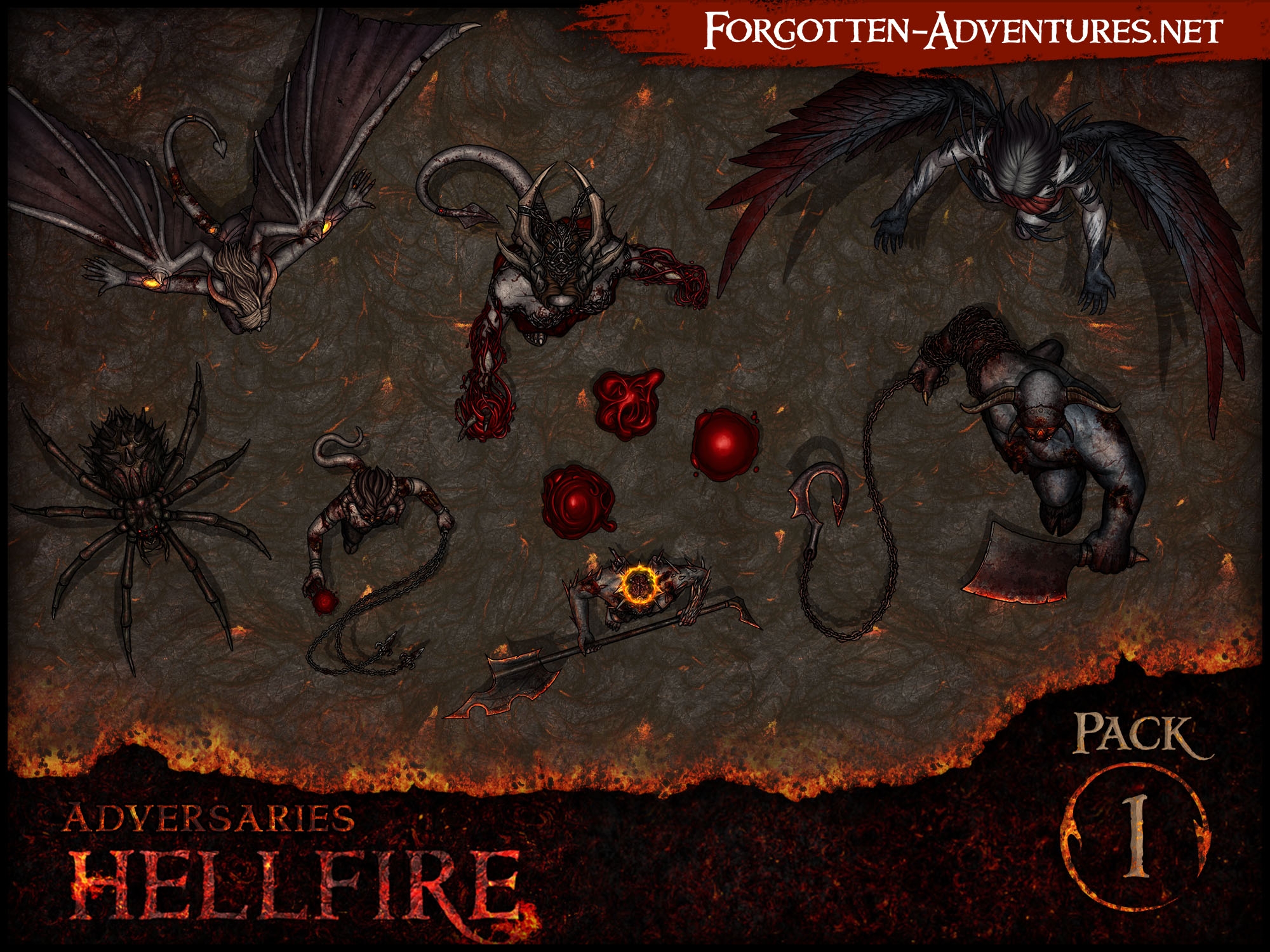 [OC] 🔥Hellfire - New custom creature tokens🔥 | Scrolller