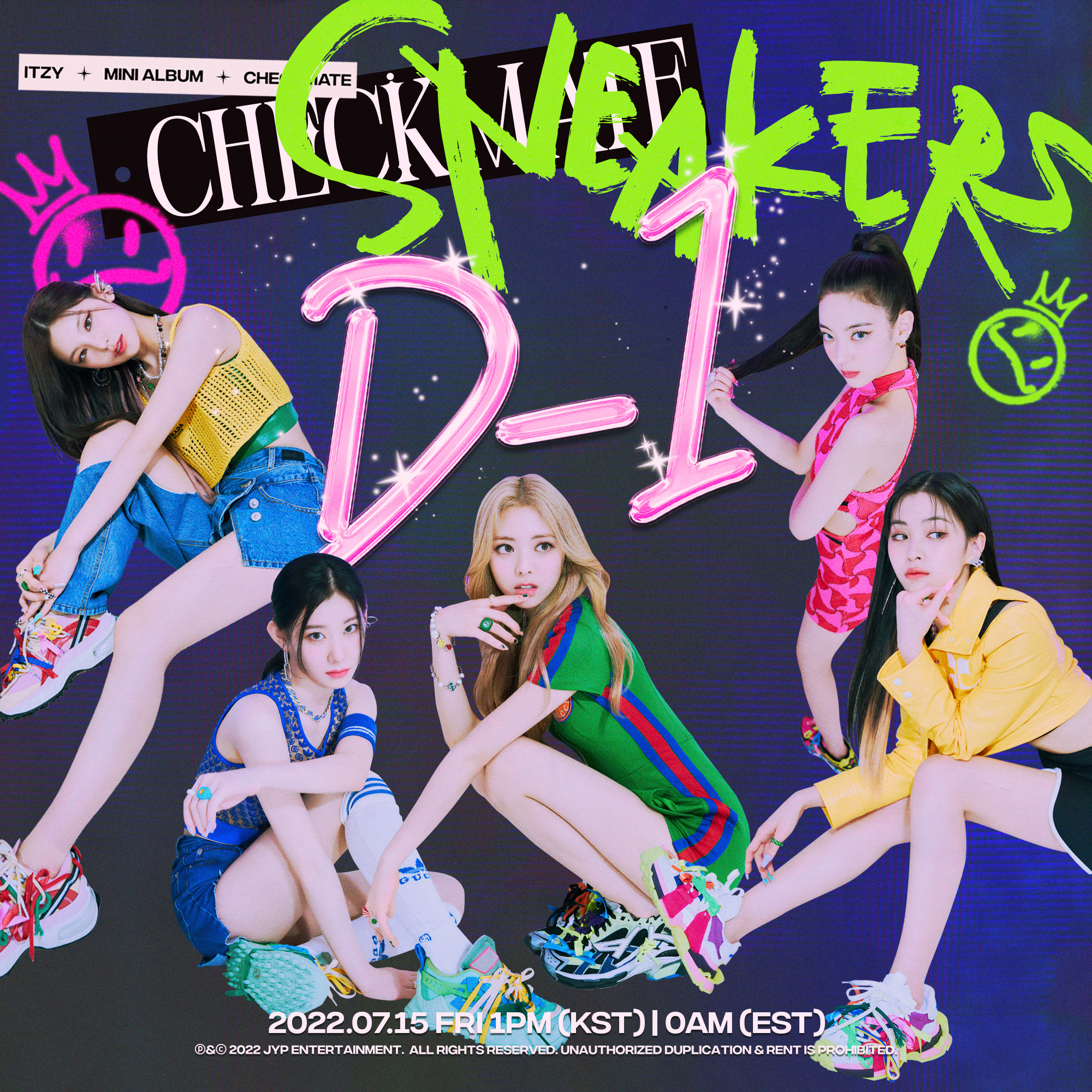 ITZY - The 5th Mini Album: CHECKMATE (D-1 Poster) | Scrolller