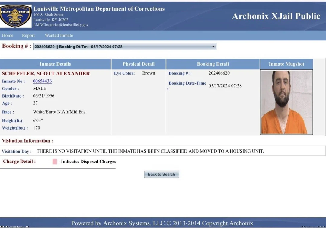 Scottie’s mug shot. | Scrolller