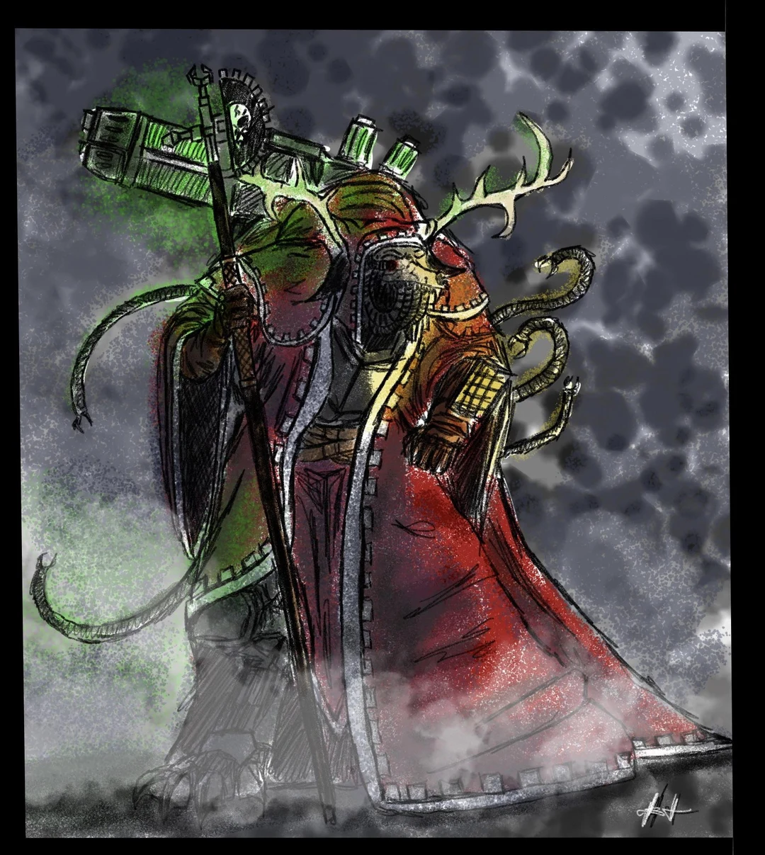 Commission Sketch: Mechanicus OC | Scrolller