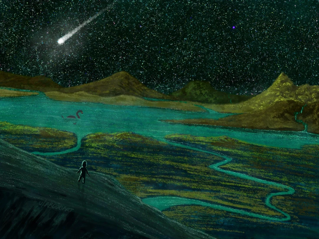 I just finished illustrating this little deep-space explorer on a big adventure. | Scrolller