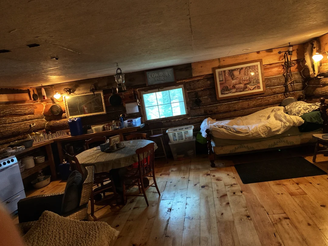 Discover more like CabinPorn: You wanted more pics so here’s interior & fire pit. No hydro or ...