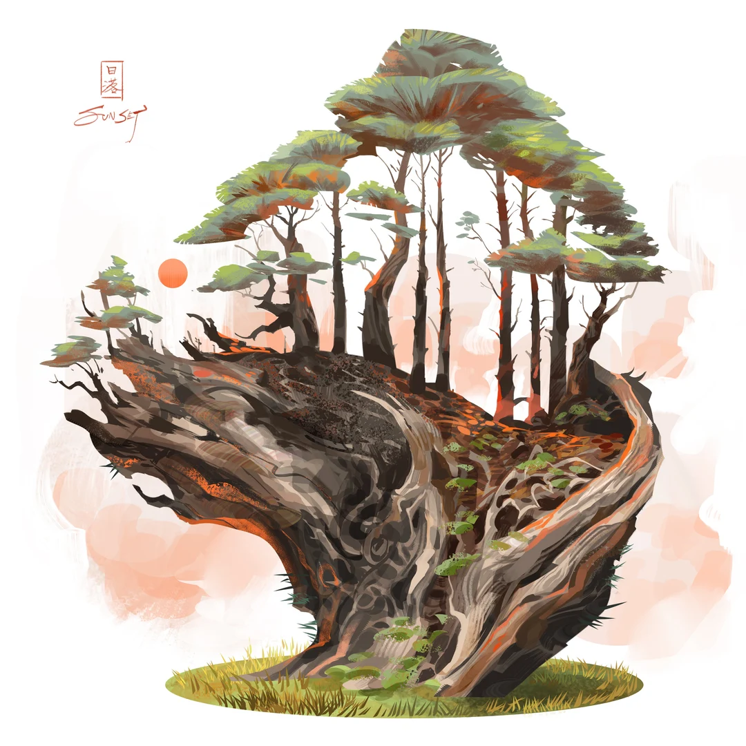 landscape study by Kuan Min Huang | Scrolller