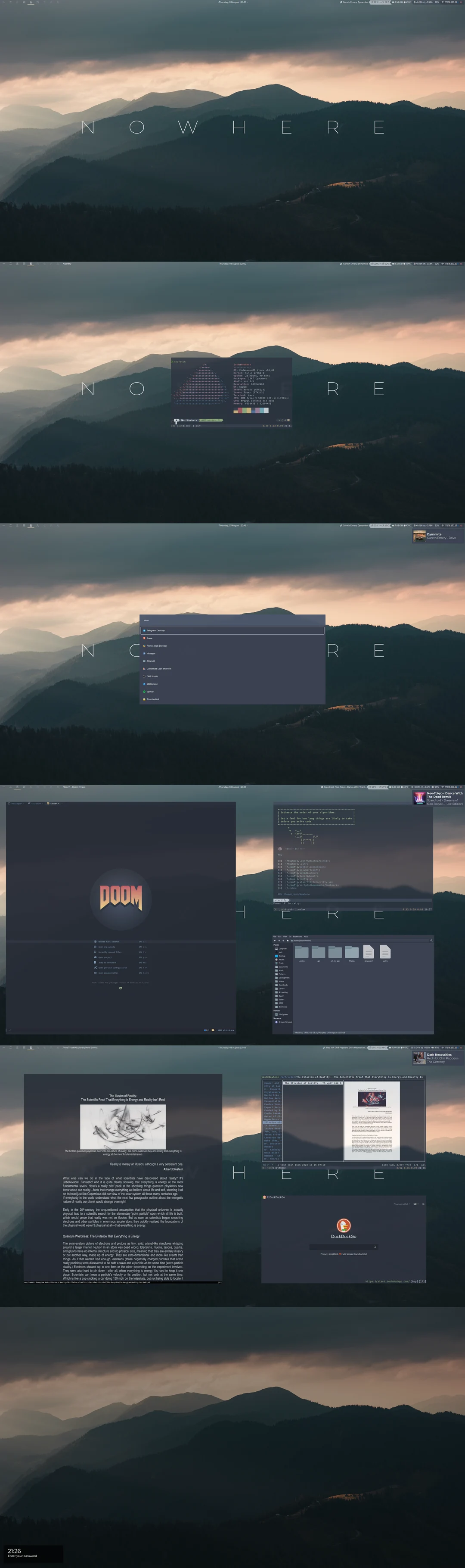 Discover more like Unixporn: [BSPWM] Nowhere and Related Content | Scrolller