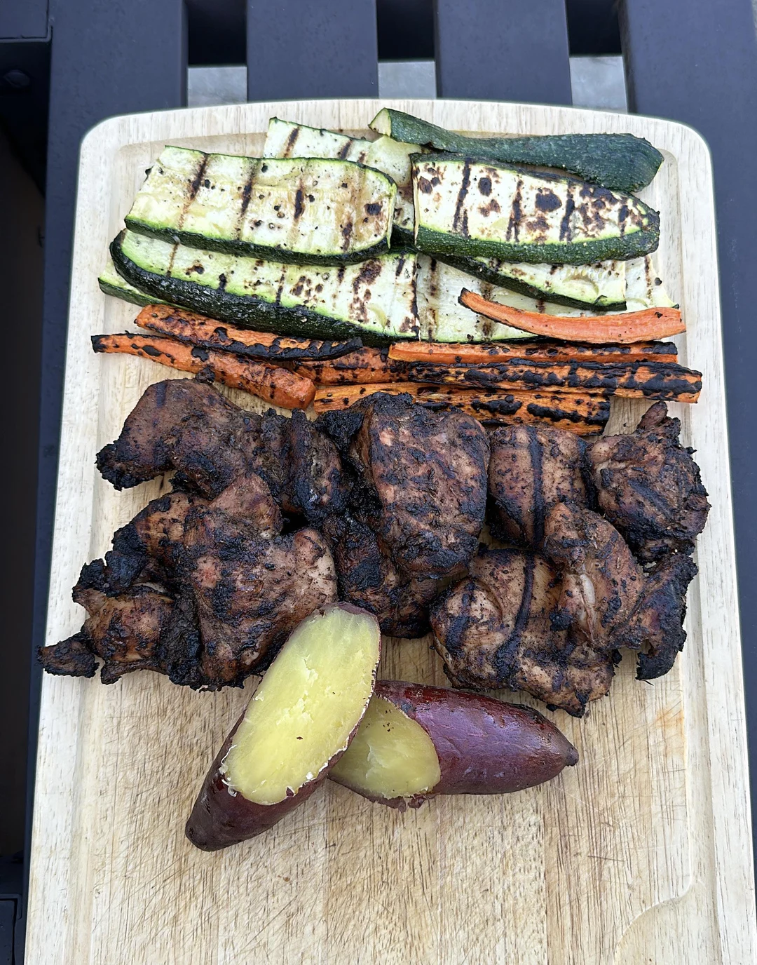 Jerk Chicken and some veggies | Scrolller