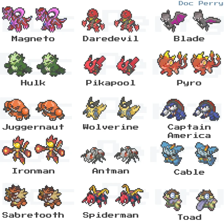 Turned some Marvel characters into Pokemon Icons.. | Scrolller