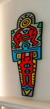 Wall Sculpture, Keith Haring, Plaster, 1988 | Scrolller