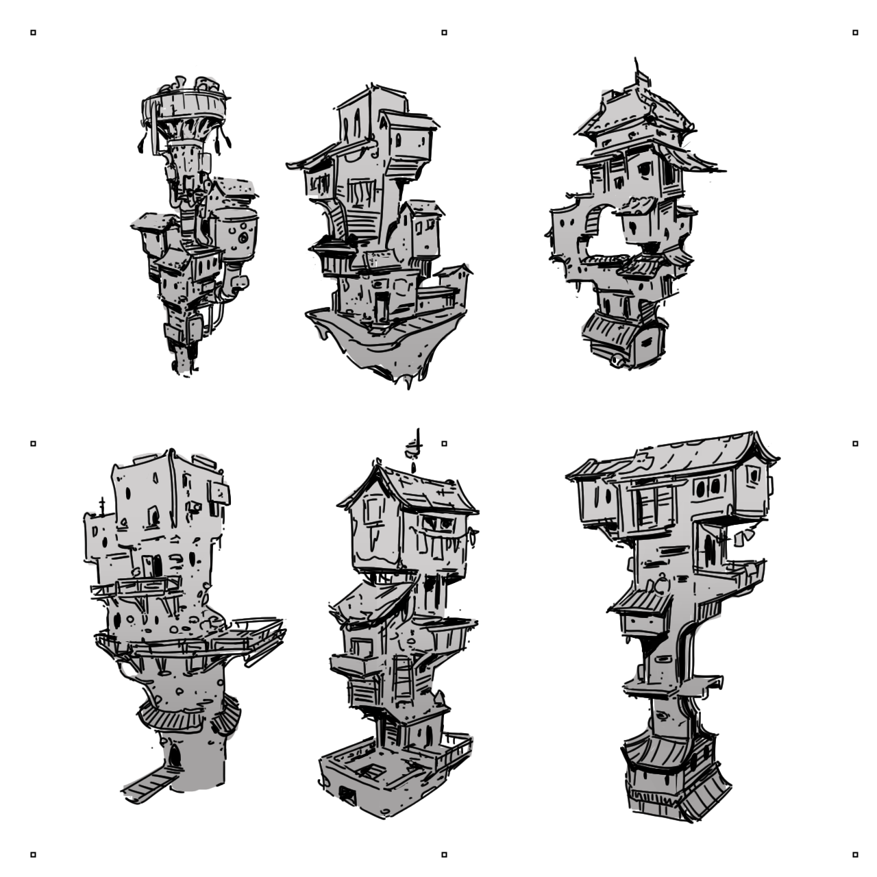 Abstract Buildings [OC] | Scrolller