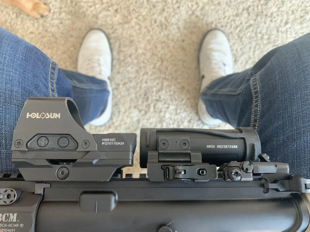 Is my red dot bridging too much? After adding back up irons I had to move my red dot up a bit if ...