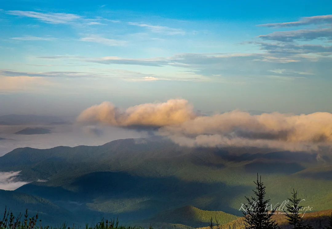 Poofy Clouds Floating By in the Smokies. East Tennessee. [OC][2700x1862] | Scrolller