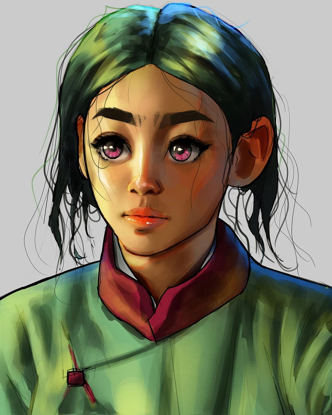 Green, (me) r/solidshave, digital art, 2024 | Scrolller