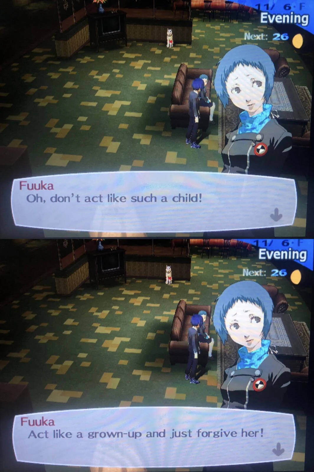First time i see Fuuka genuinely gets this upset in the entire game | Scrolller