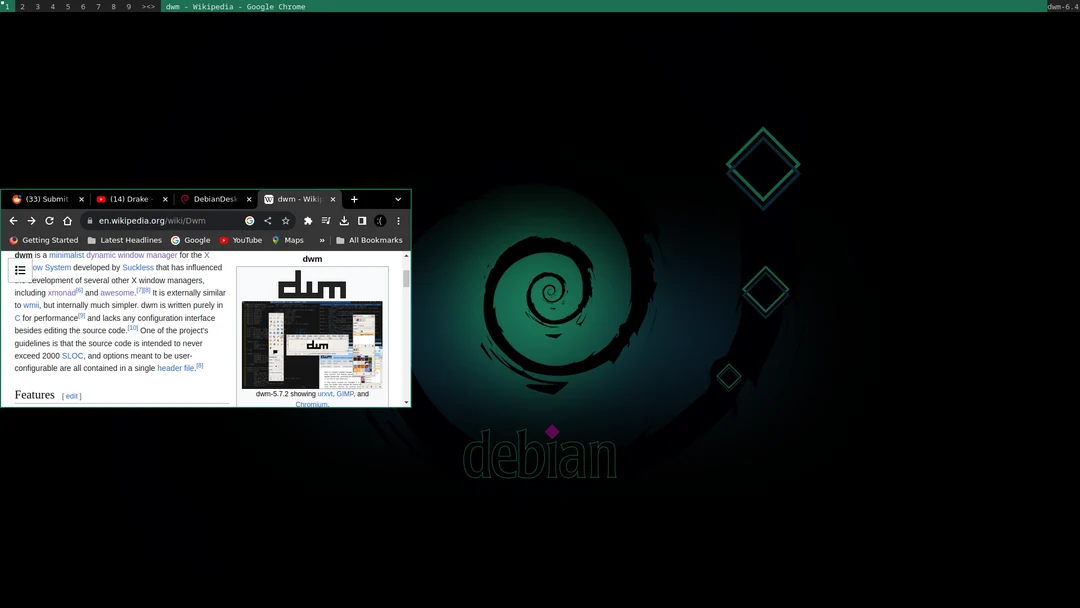 [dwm] tried dwm. its cool | Scrolller