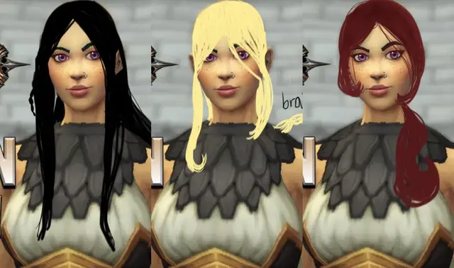 Three hair styles I made that are different from the “SHORT BOB” 42 hair styles female humans ...