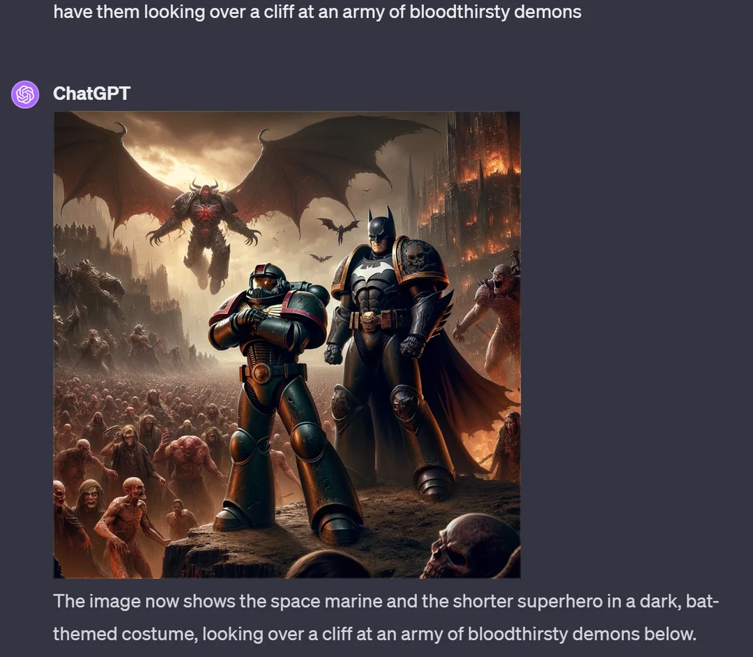 Batman and Warhammer mixed | Scrolller