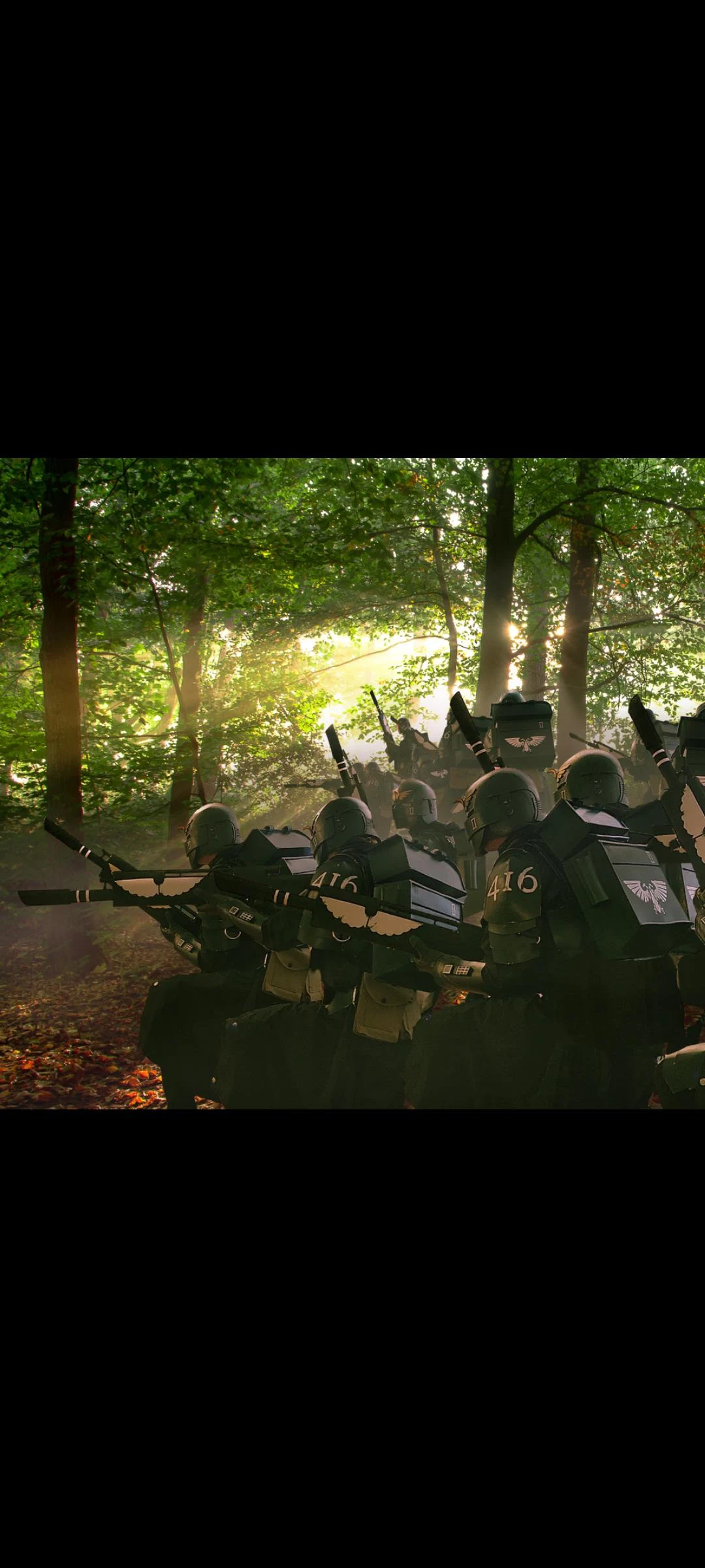 Imperial Guard in position. | Scrolller