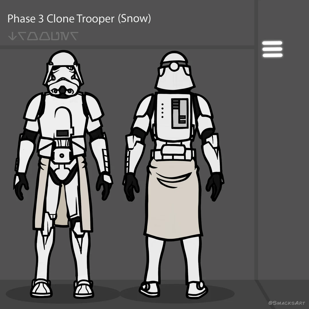 Imperial Phase 3 Clone Trooper (Snow) | Scrolller