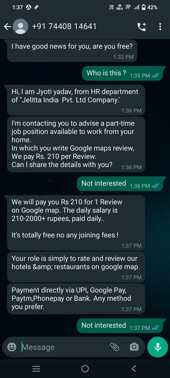 Scam That's a first for me. | Scrolller