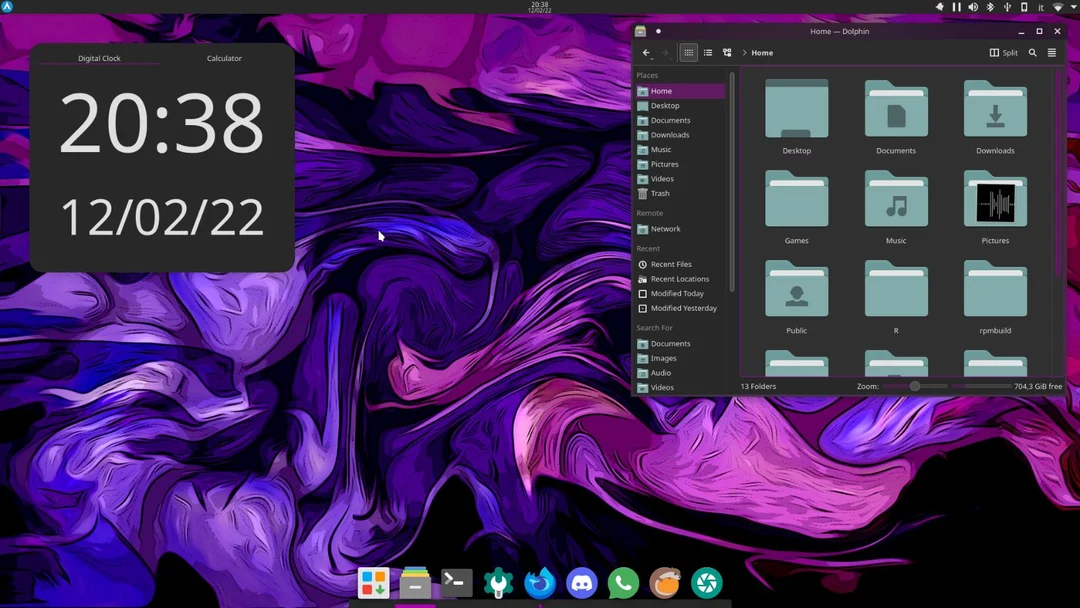 [KDE] Purple and gray | Scrolller