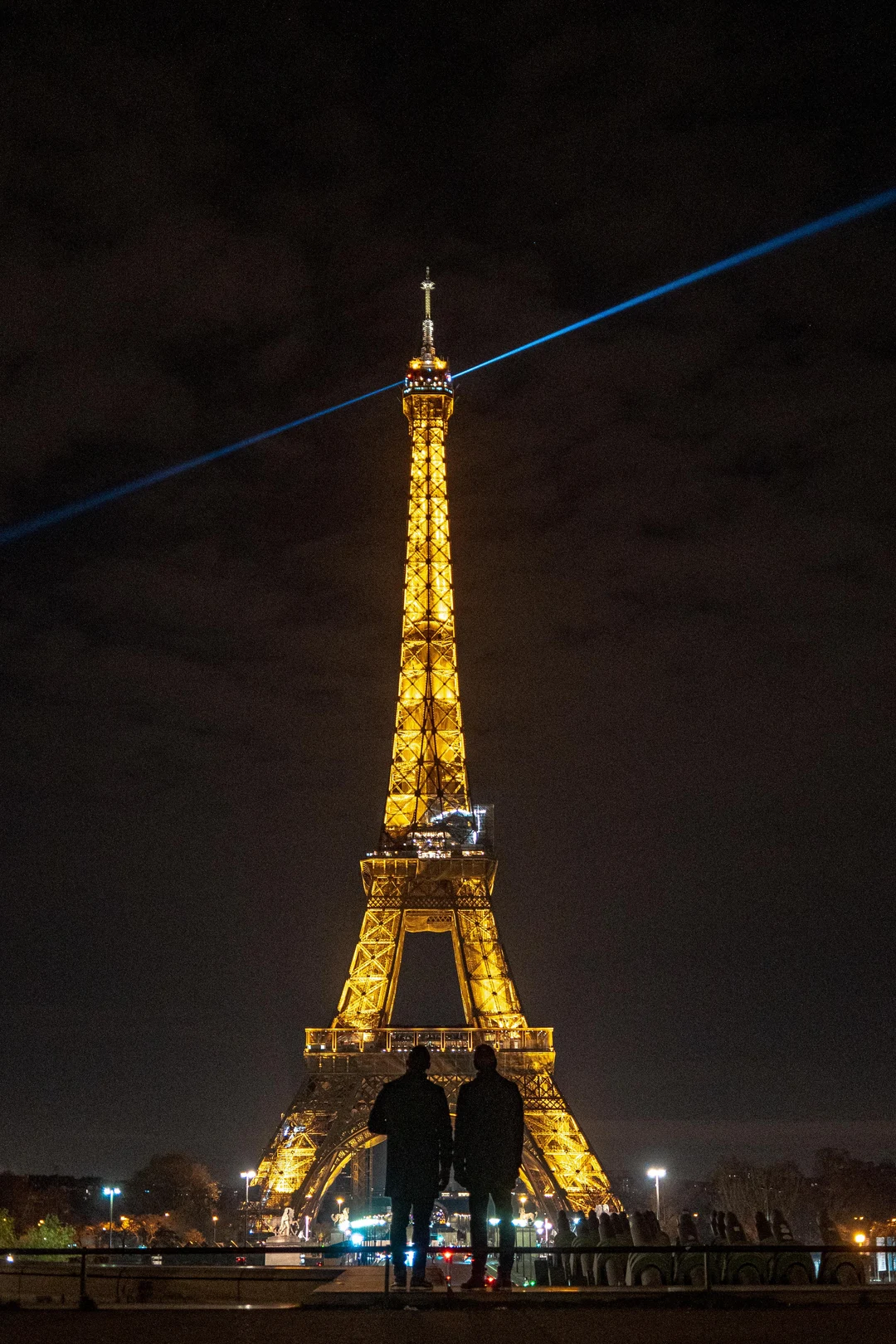 Took this picture of two guys watching the Eiffel tower | Scrolller