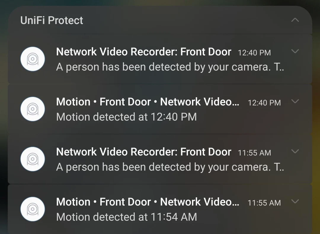 Can Protect "prioritize" and condense a push notification? i.e. If a person was detected, then ...