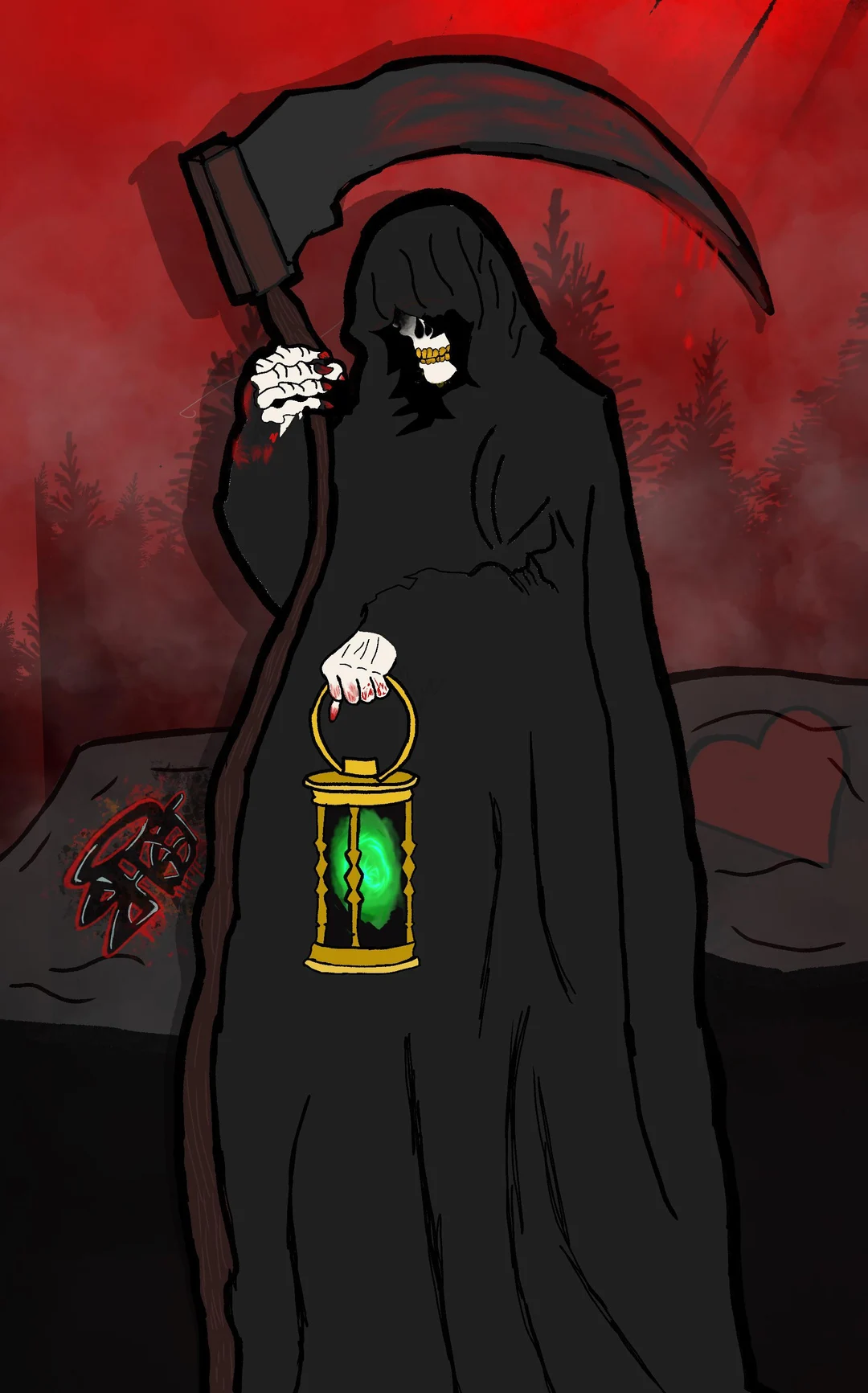 Reaper, me, phone,2022 | Scrolller