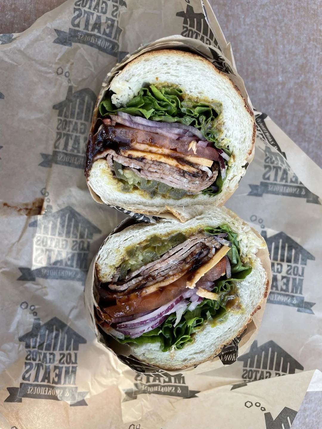 "Slow burn" on Dutch Crunch from Los Gatos Meats and Smokehouse | Scrolller