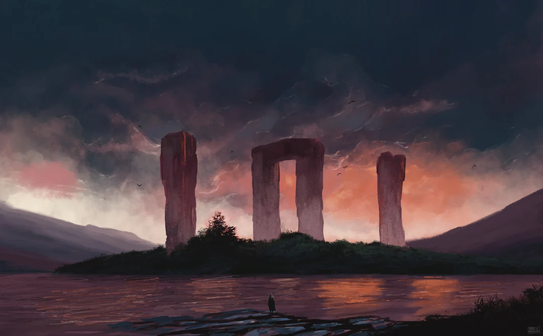 Ancient Ruins, by me, digital painting, 2022 | Scrolller