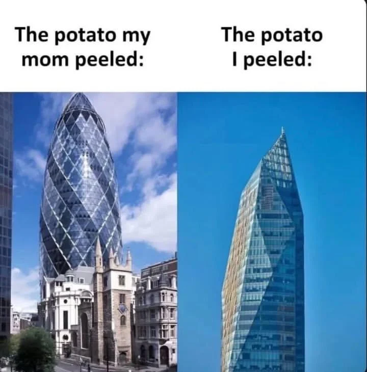 Peeling potatoes | Scrolller