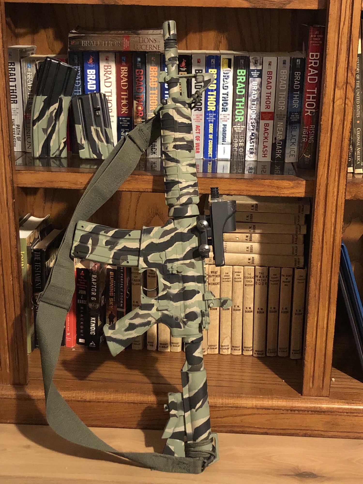 First time painting a gun, was loosely inspired for the Commando from COD Black Ops for this ...