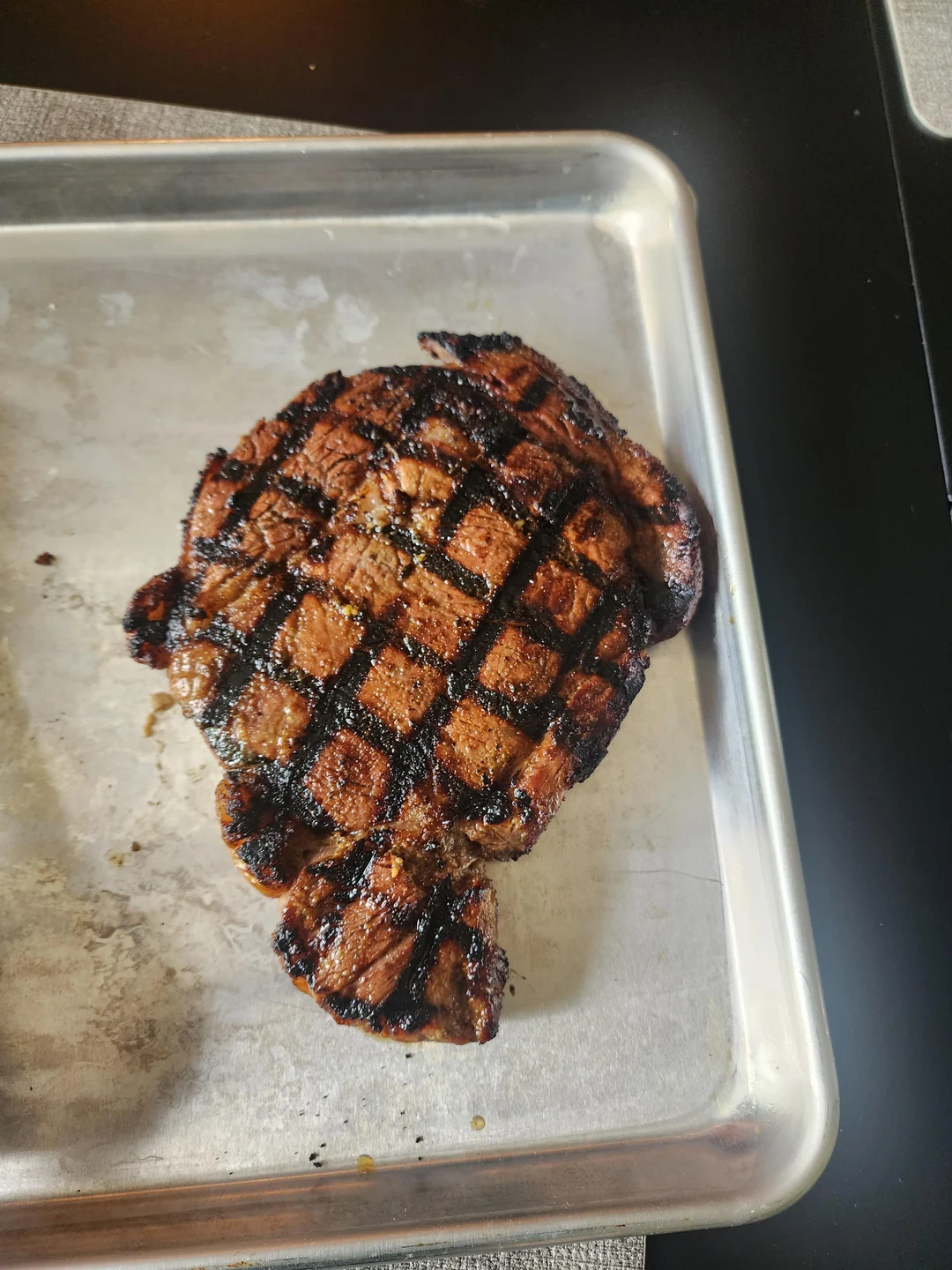 Perfect ribeye grill marks! (1 hour widow of no rain made it happen) | Scrolller
