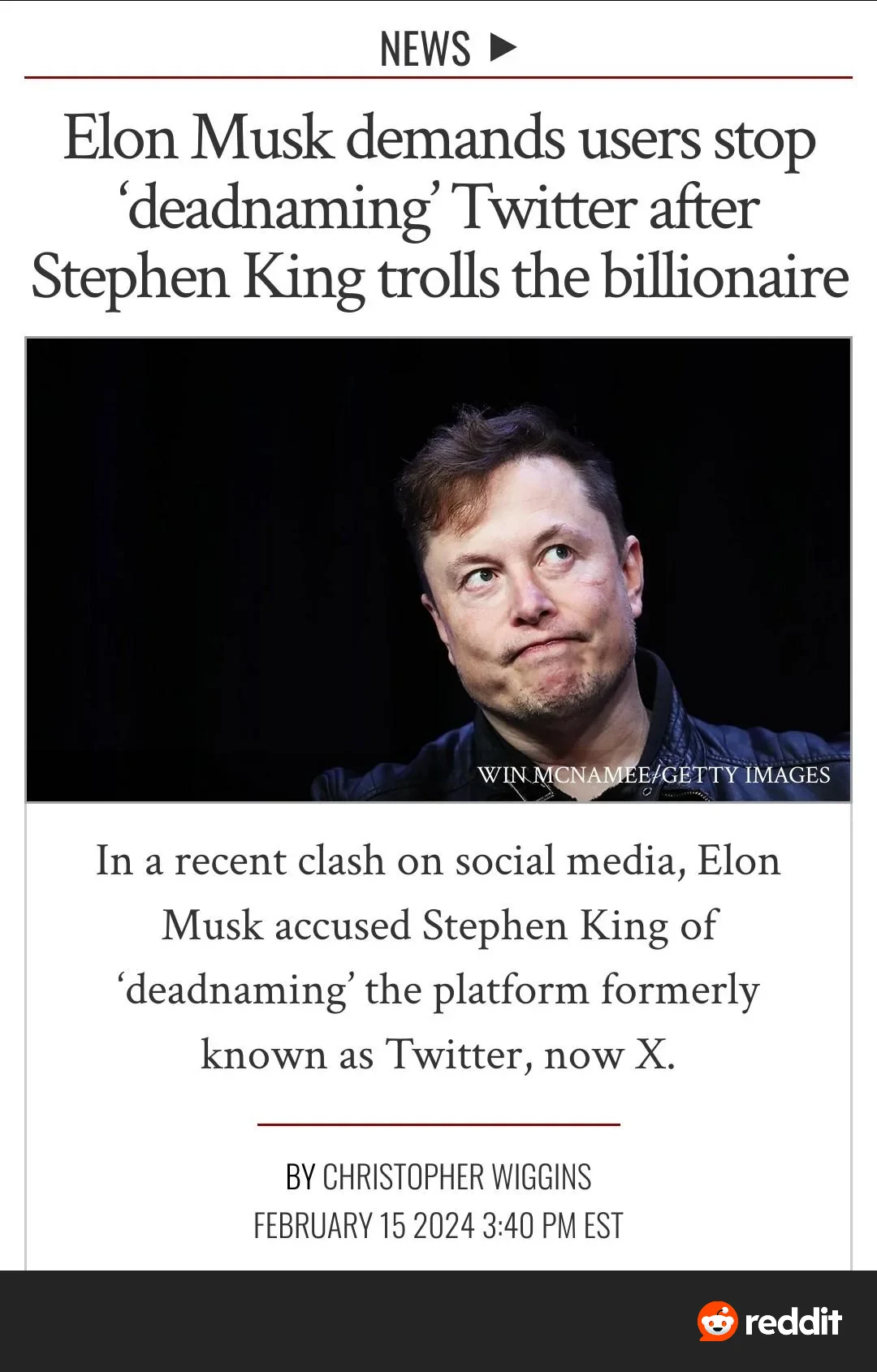 This is the only acceptable form of deadnaming | Scrolller