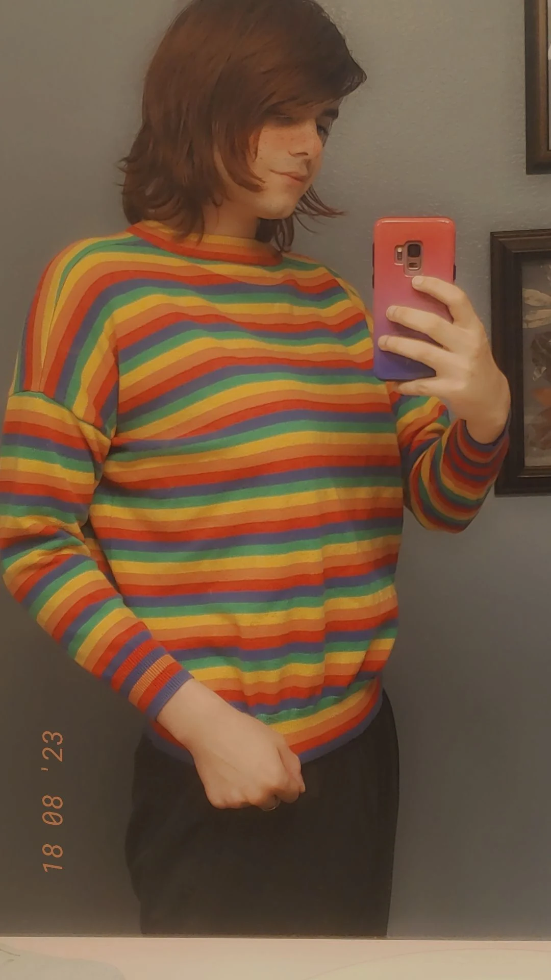 Feelin super confident in my rainbow sweater 🥰🏳️‍🌈 | Scrolller