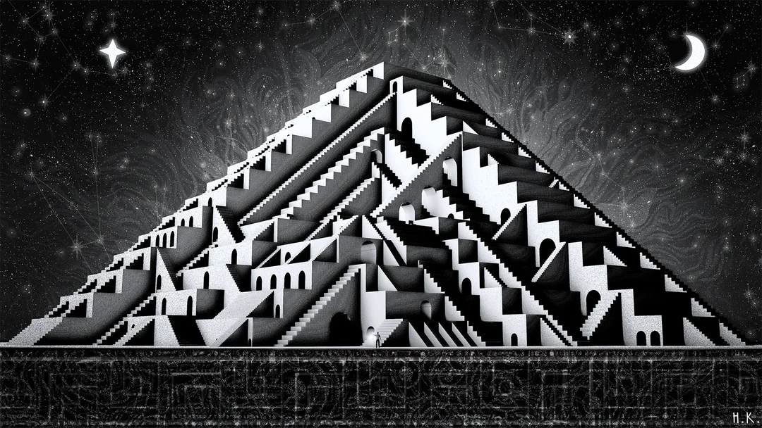 Return to the Pyramid, Me, Digital, 2022 | Scrolller
