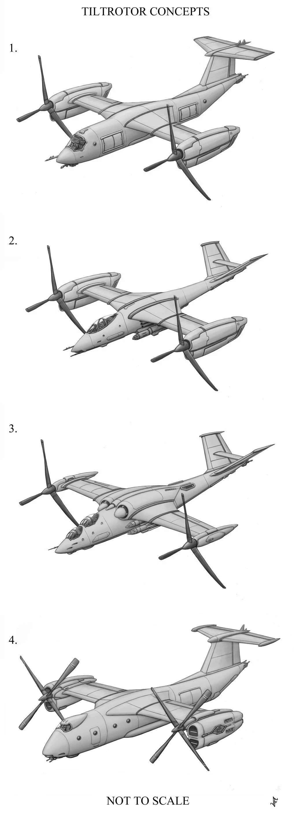 Tiltrotor concepts by jflaxman | Scrolller