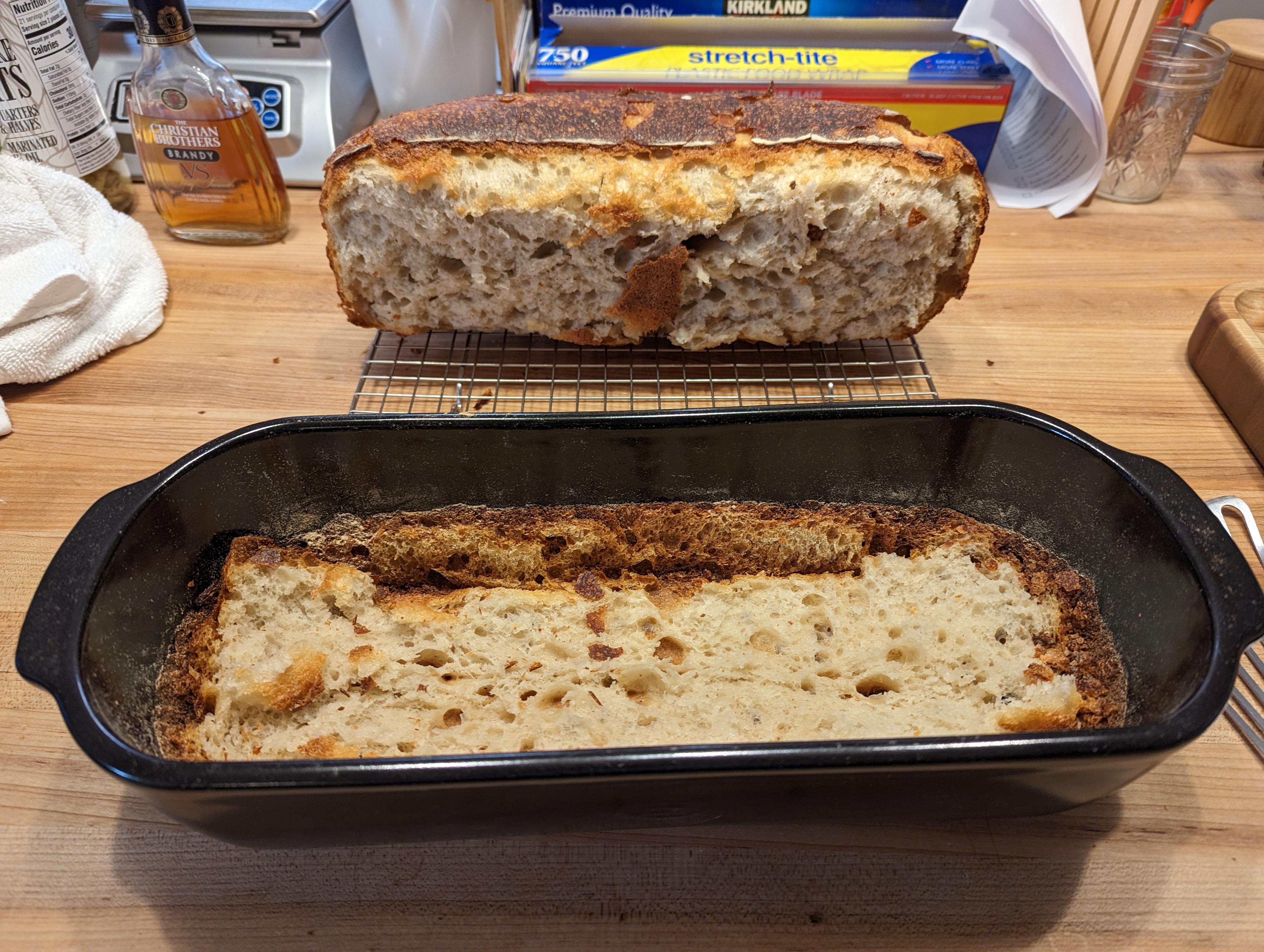 Finally got the Emile Henry baker, made my first loaf in it. Can I get an F in the chat? | Scrolller