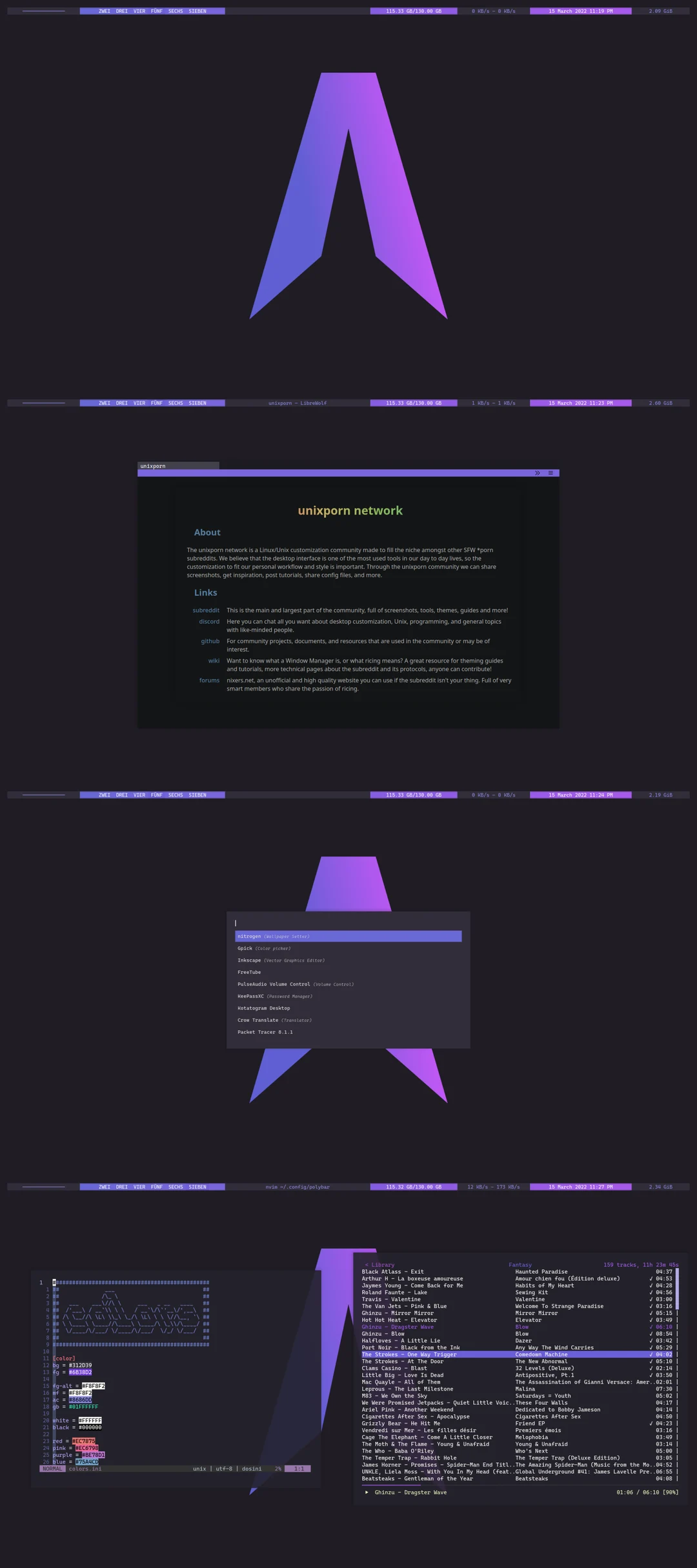 [BSPWM] I don't like gradient | Scrolller