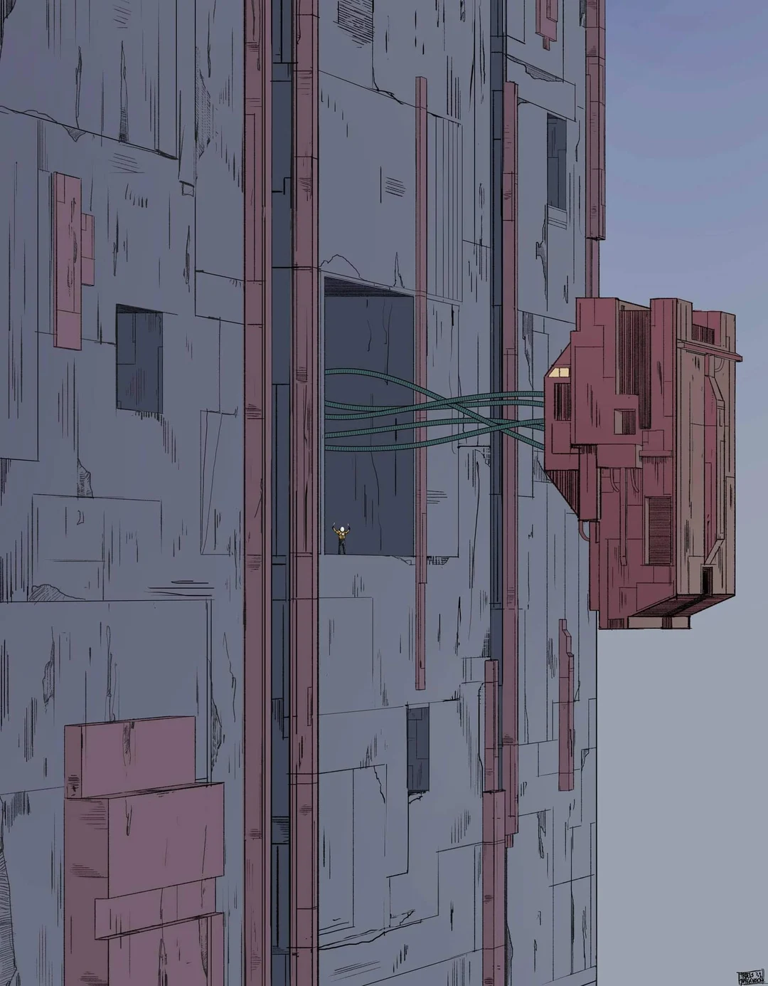 Docking Station, by me, digital drawing, 2022 | Scrolller