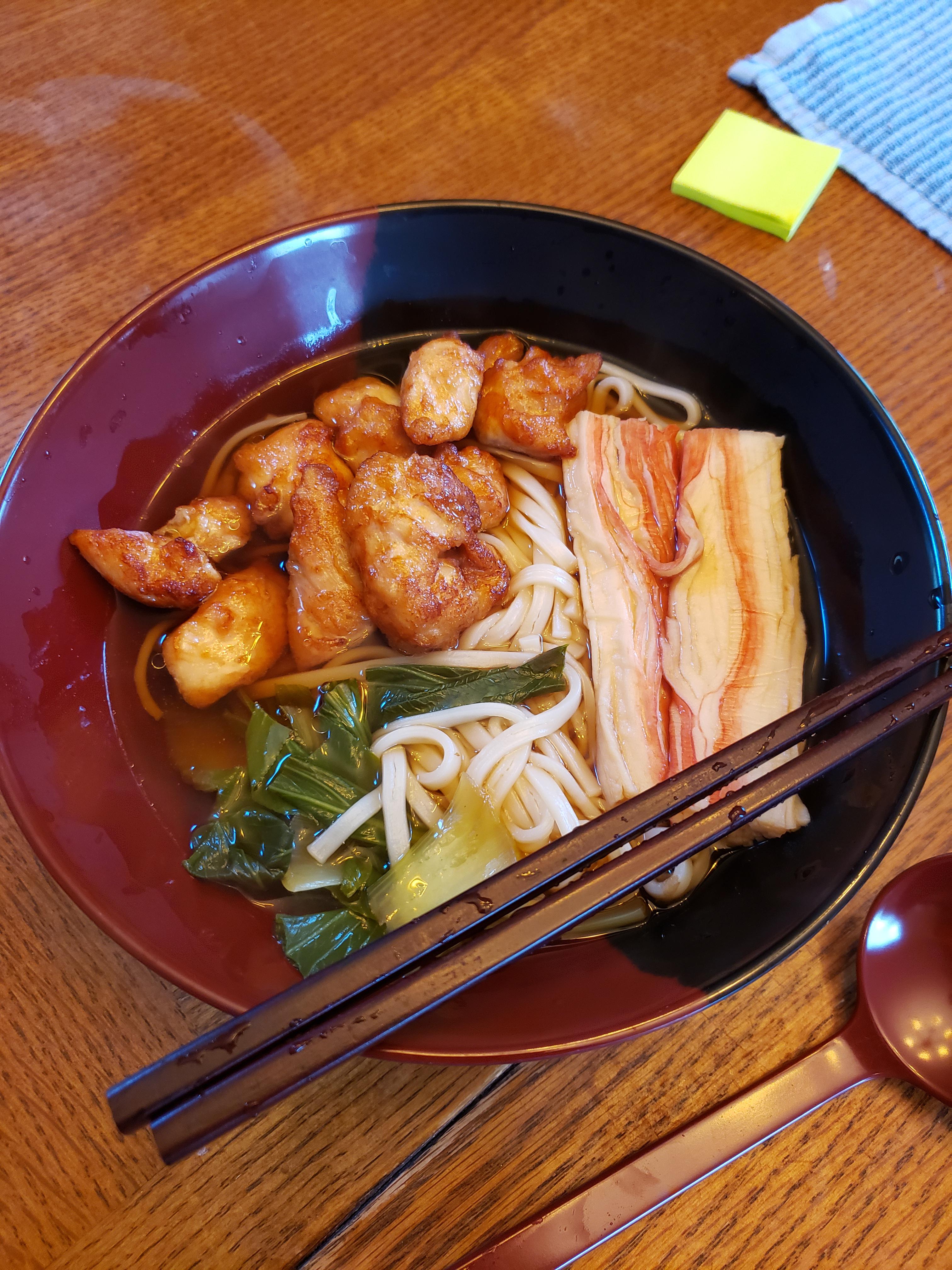 [homemade] Udon and karage chicken | Scrolller
