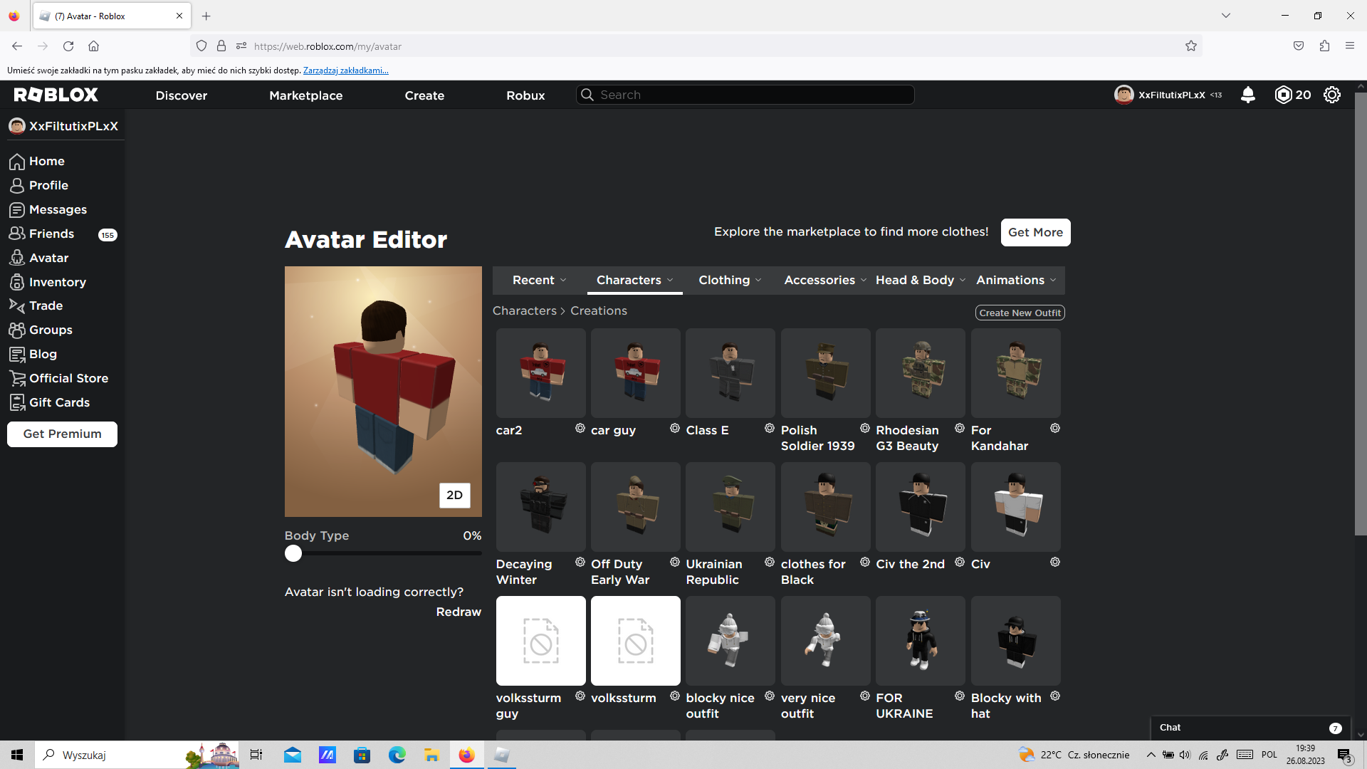So Roblox displays newly made outfits in R15? | Scrolller