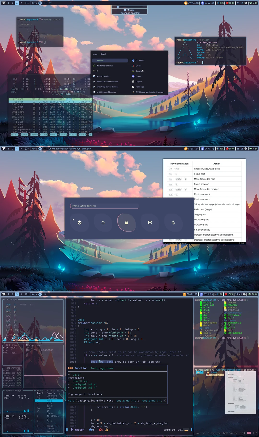 [dwm] tokyocatppuccin | Scrolller