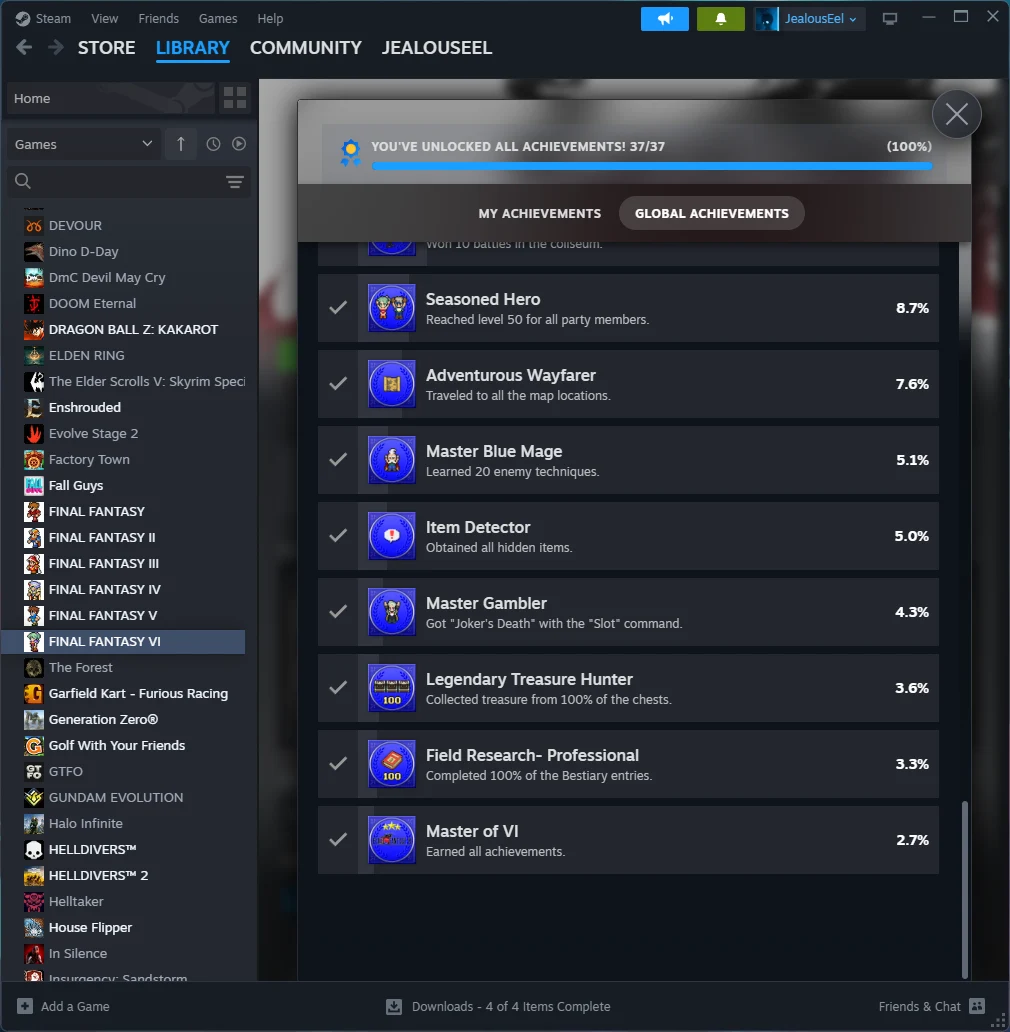 100% completed the first 6 games (pixel remastered) | Scrolller