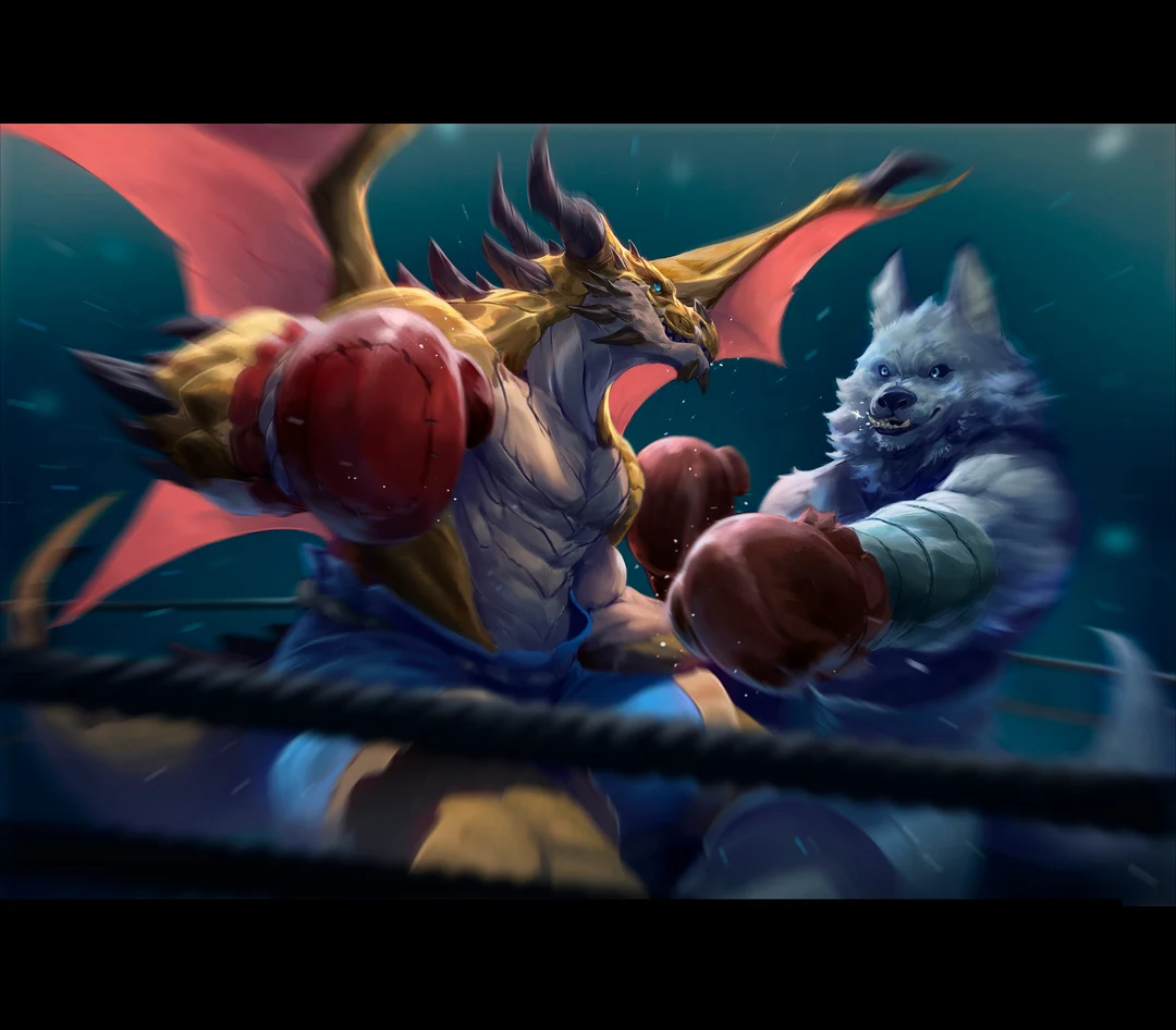 Boxing Dragonborn commission by Agustin Marceillac | Scrolller